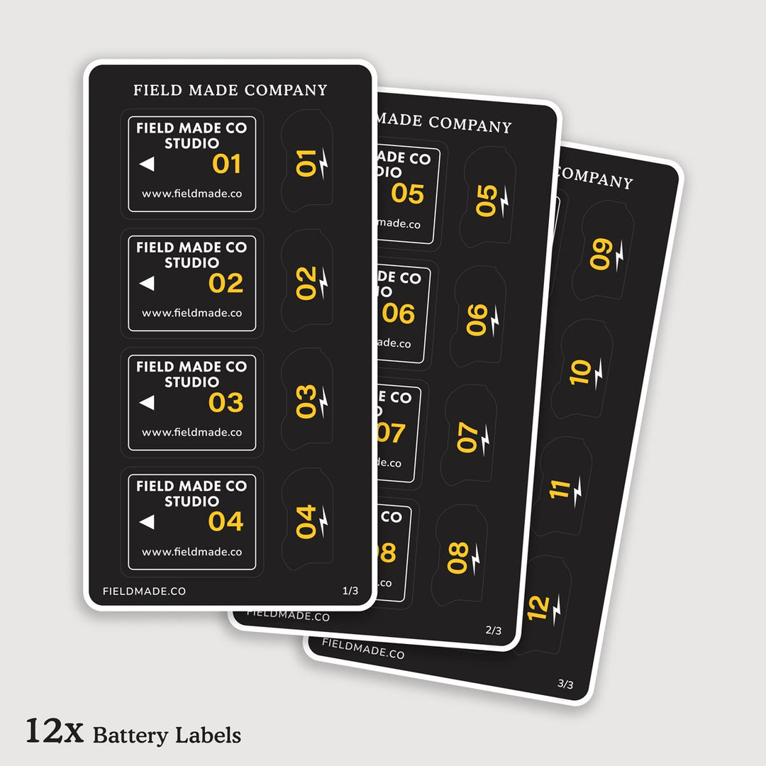 Customizable sticker Labels for Nikon EN-EL15 Camera Batteries – Field ...