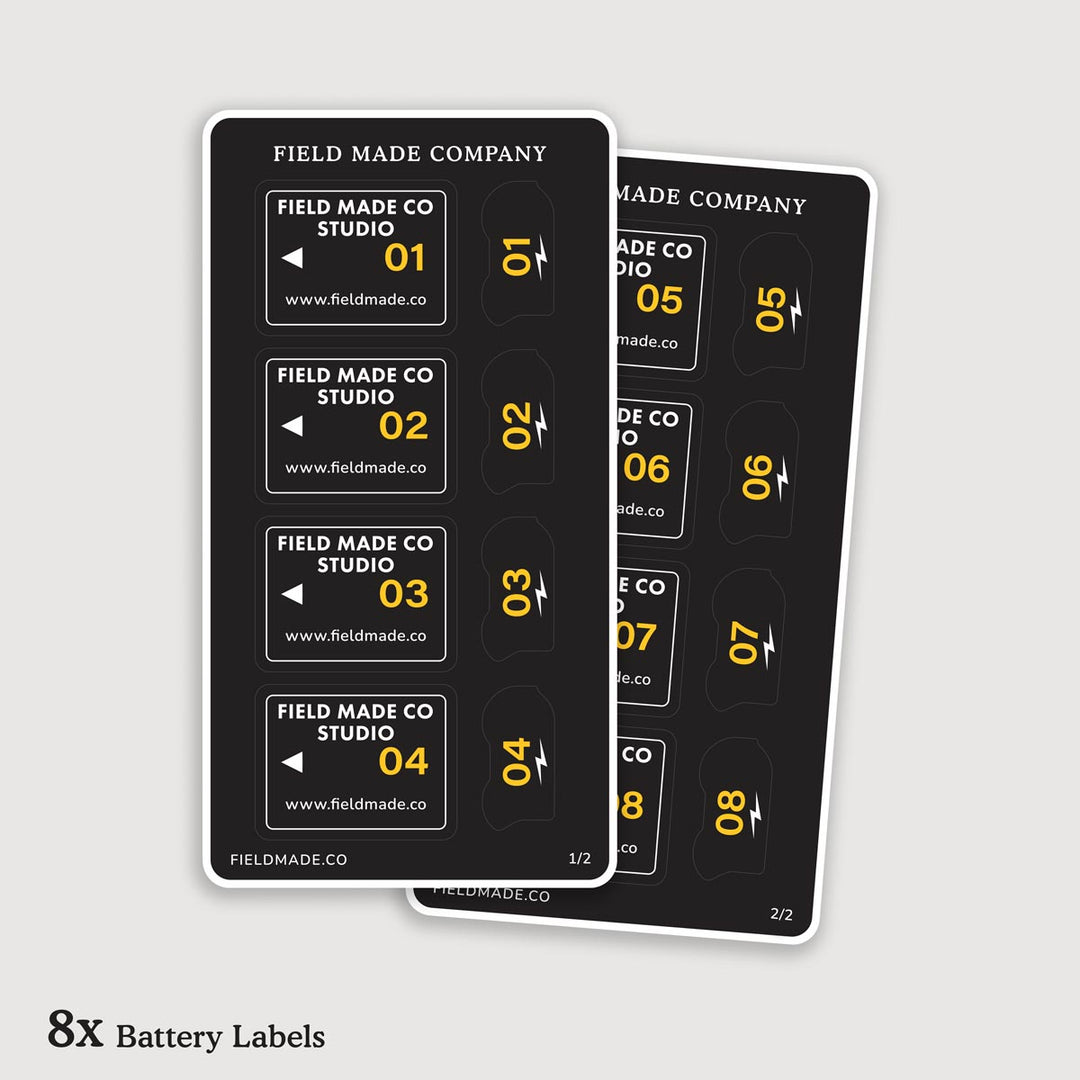 Customizable sticker Labels for Nikon EN-EL15 Camera Batteries – Field ...