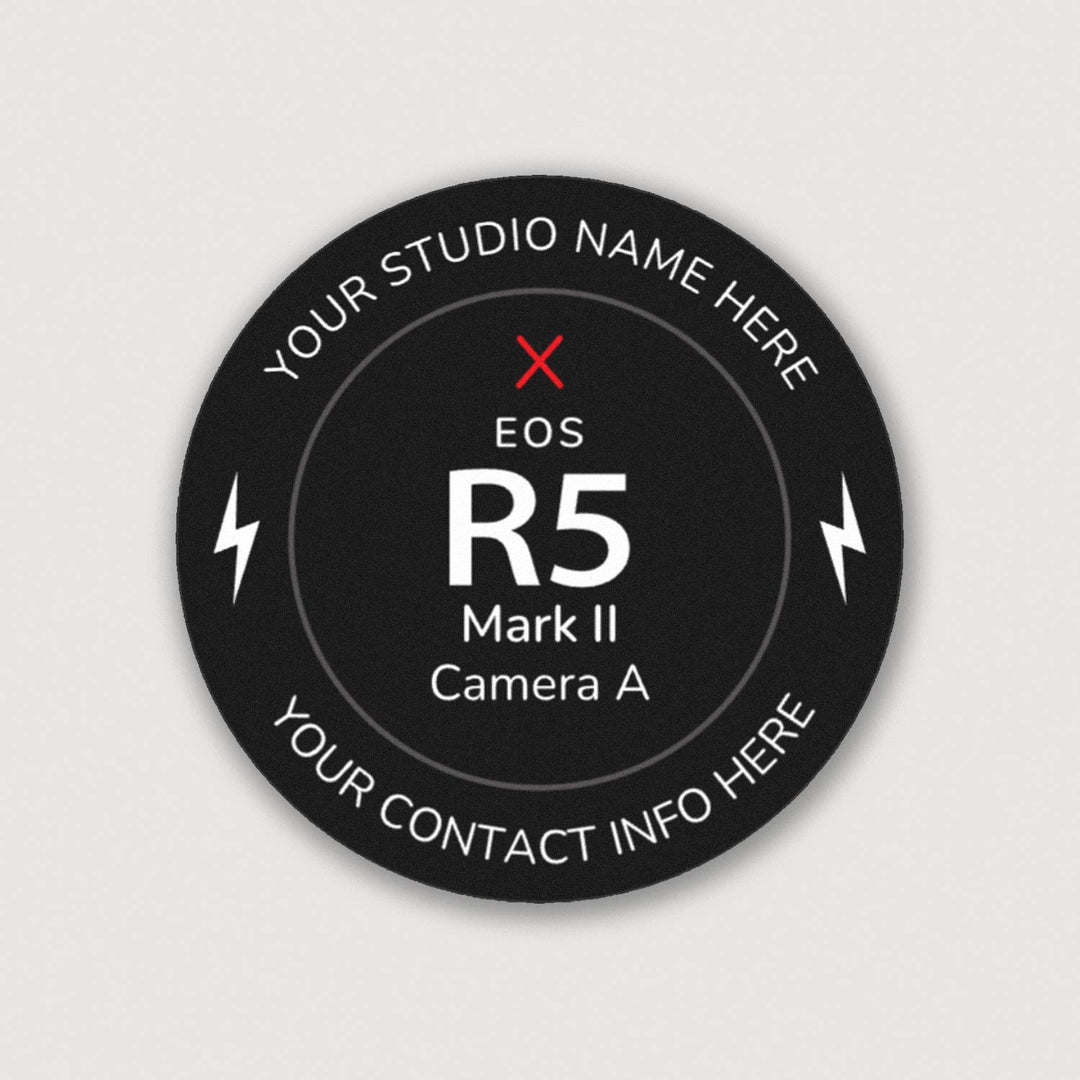 Lens and Camera Cap Stickers for Canon RF and EF by Field Made Co