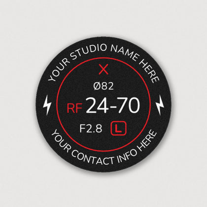 Lens and Camera Cap Stickers for Canon RF and EF by Field Made Co