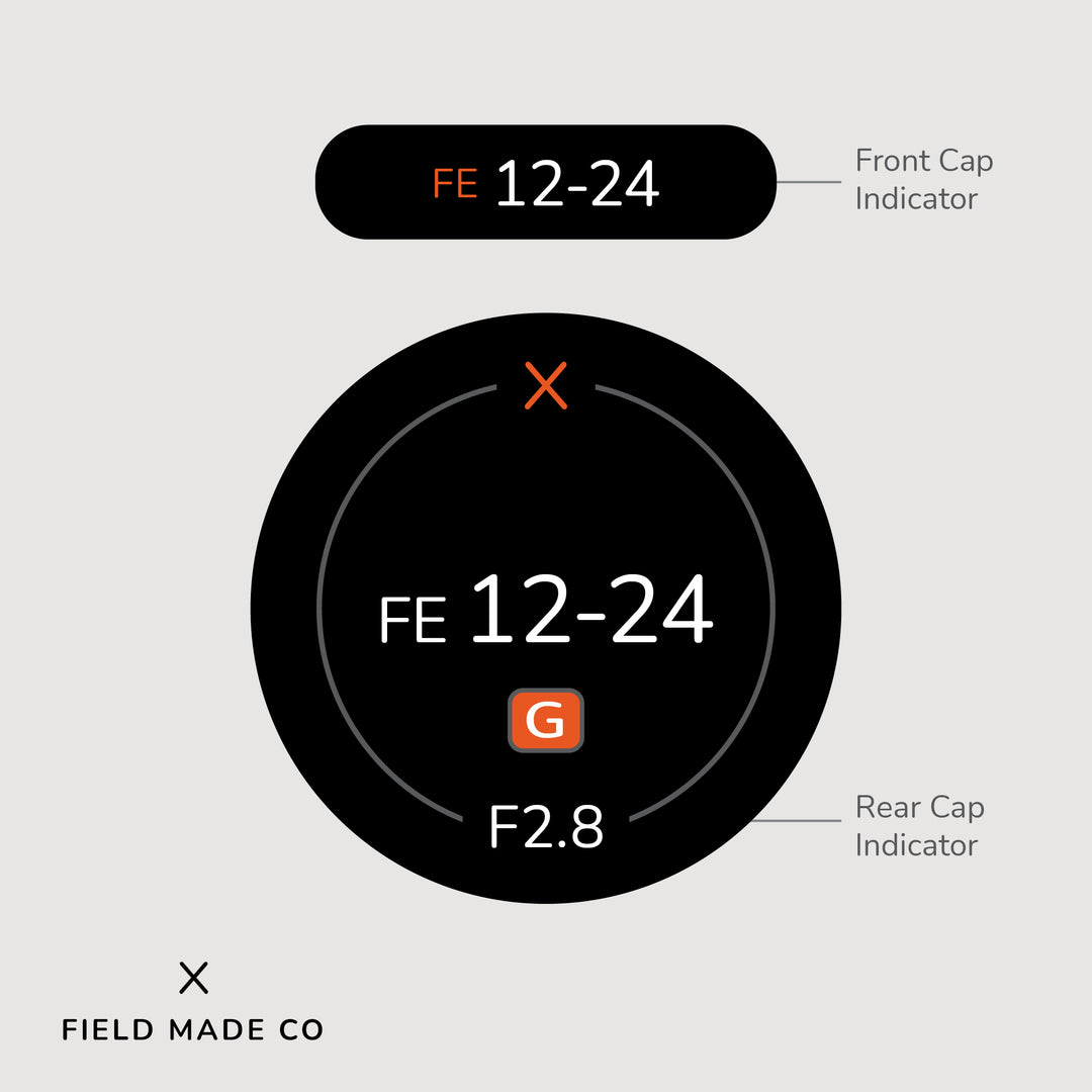 Lens Cap Stickers For Sony FE Lenses by Field Made Co - Quick ...