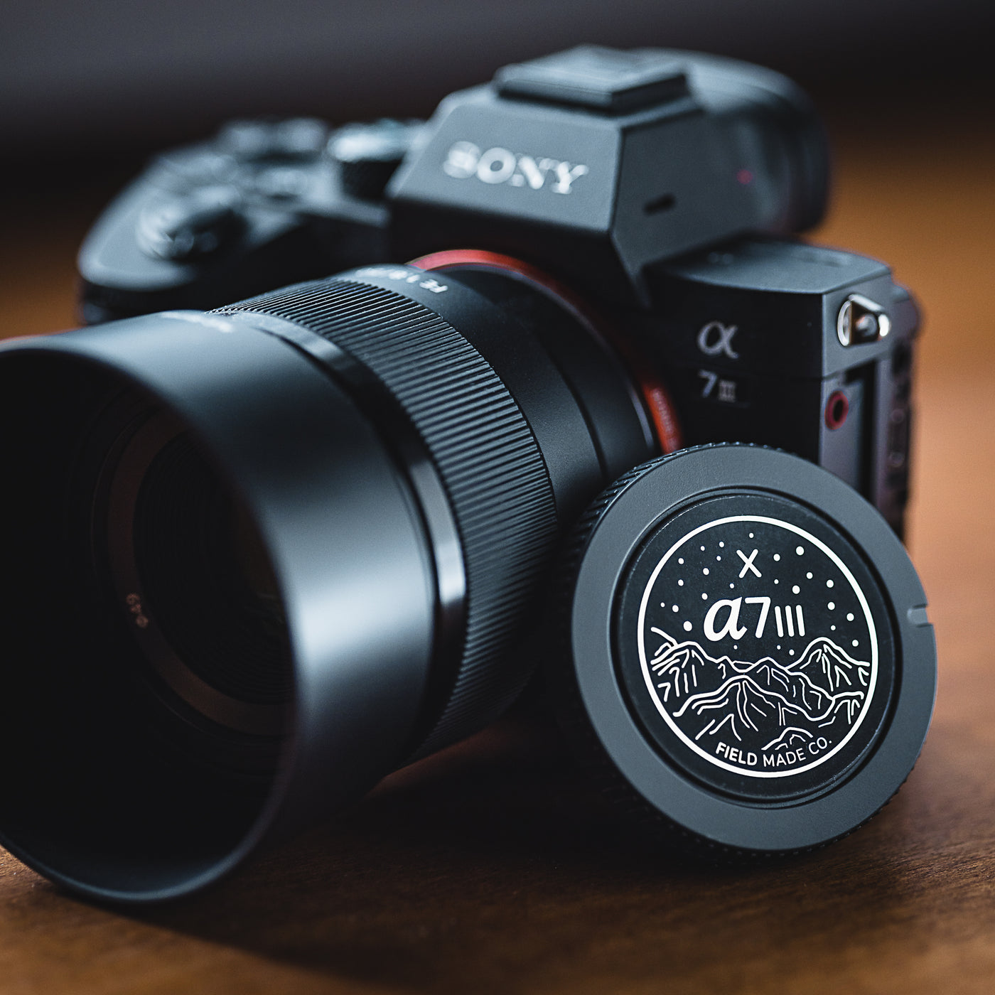 Special Edition Silver Foil Indicator Sticker for Sony FE Body Caps